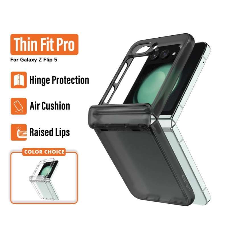 Promo Case Samsung Galaxy Z Flip 5 Spigen Thin Fit Pro Hardcase Slim ...