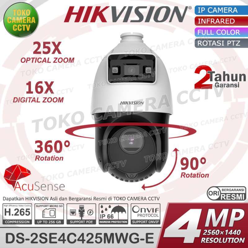 Jual Ptz Network Speed Dome Hikvision Ds-2se4c425mwg-e 4mp Full Color ...