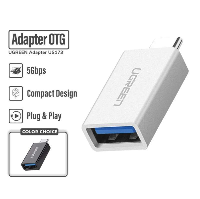Promo Adapter Otg Type C To Usb 3.0 Ugreen Converter Connector High ...