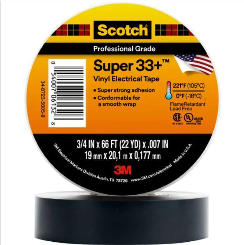 Jual Original 3m Scotch Super 33+ Vinyl Electrical Tape - Isolasi ...