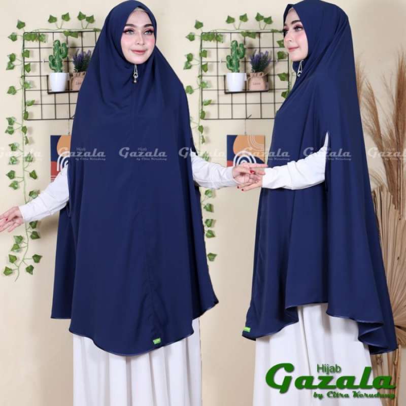 Jual Hijab Syari Woolpeach Premium Model Tangan Bolong Lis Pita Warna ...