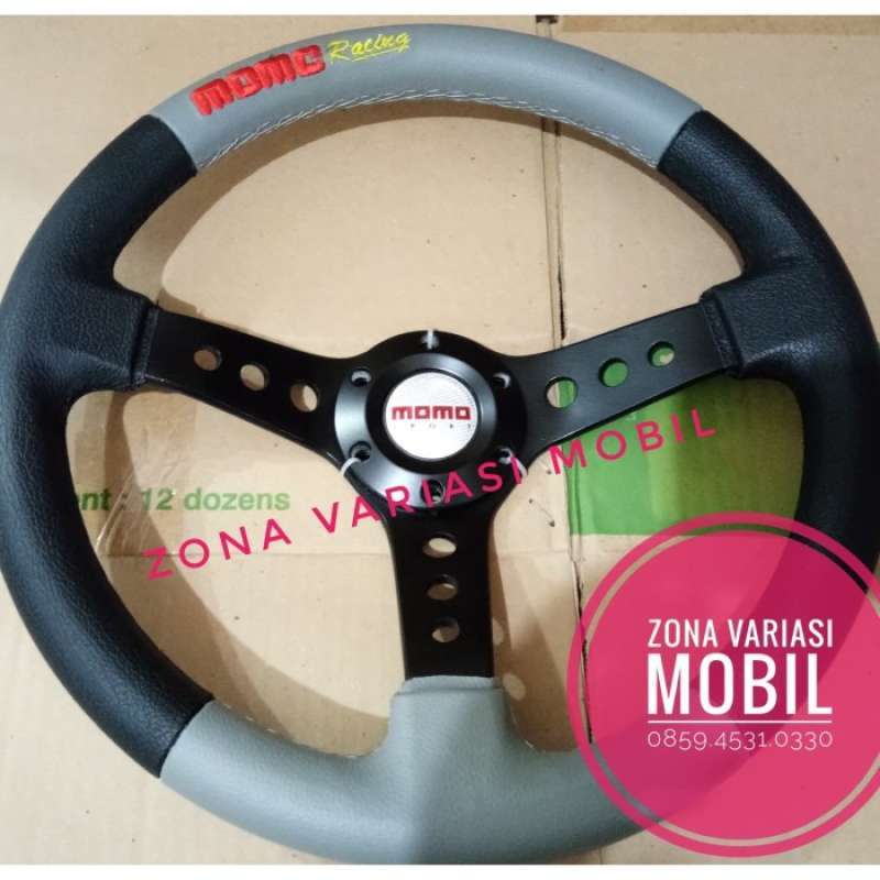 Promo Gst Stir Steer Racing Mobil Universal Momo Racing 14 Inch Abu ...