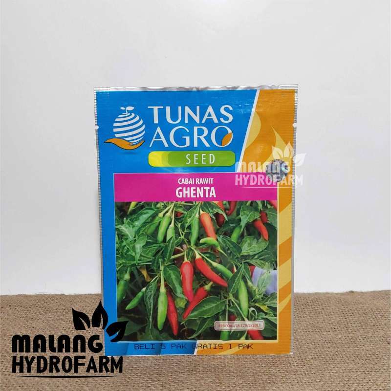 Jual Benih Cabai Rawit Hijau Ghenta 10 Gram Tunas Agro Dataran Rendah ...