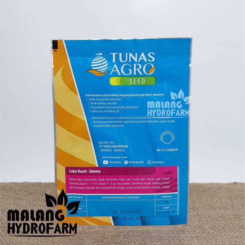 Jual Benih Cabai Rawit Hijau Ghenta 10 Gram Tunas Agro Dataran Rendah ...