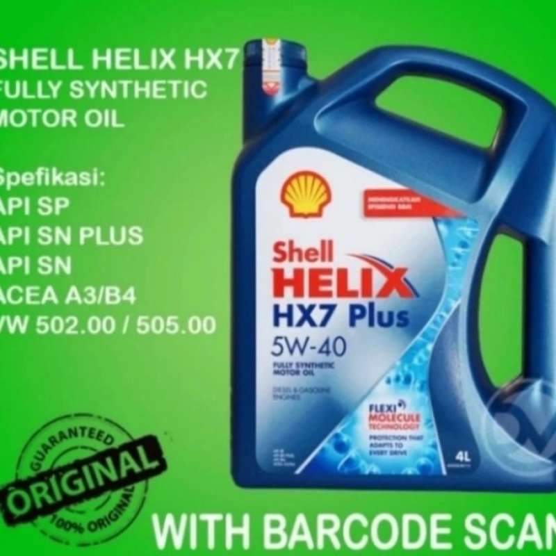 Promo Oli Mobil Shell Helix Hx7 Plus Sae 5w-40 Kemasan 4 Liter Promo ...