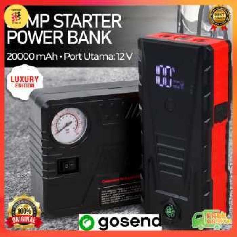 Promo Set Jump Charger Aki Starter Luxury Power Bank Pompa Usb 12v ...