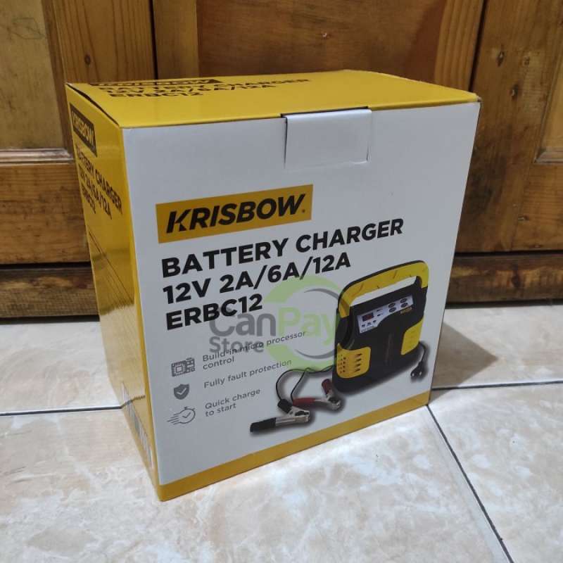 Promo Krisbow Charger Aki Mobil 12v 2a/6a/12a Terbaik Diskon 11% Di ...