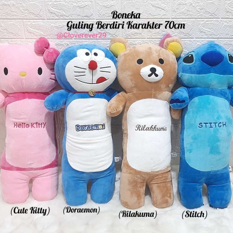 Promo Boneka Guling Karakter Berdiri Rilakuma/stitch/hello Kitty 70cm ...
