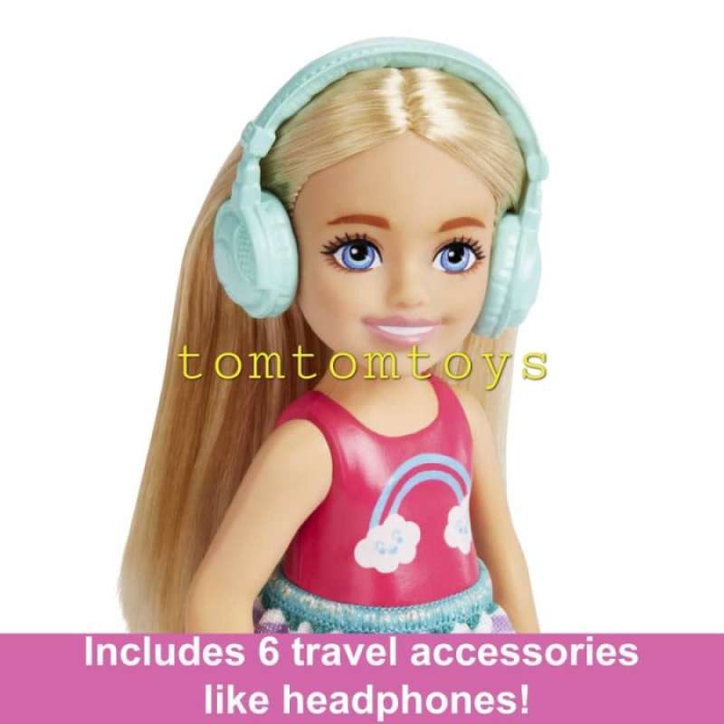 Promo Barbie Chelsea Travel Doll With Puppy Carrier Backpack Original ...