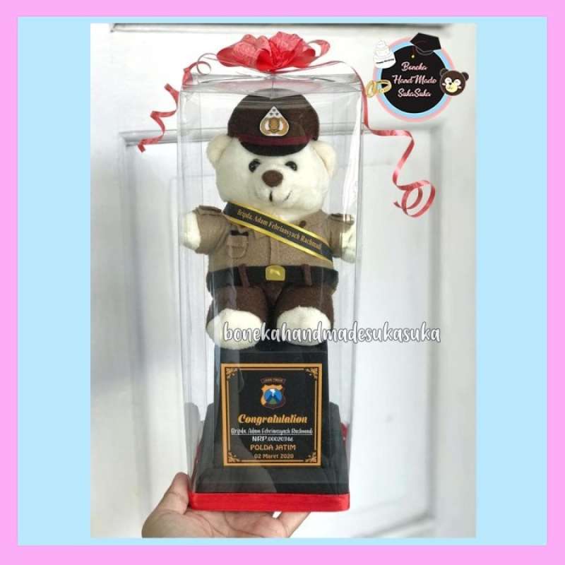 Promo Val Boneka Profesi Polisi Bisa Custom Nama Foto Dan Ucapan ...