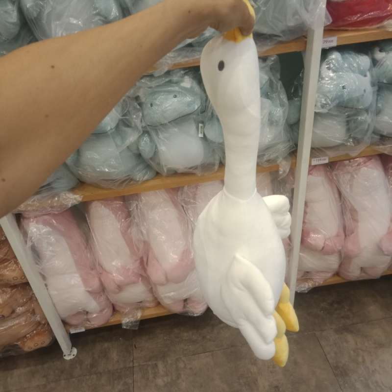 Promo Boneka Angsa Lucu Dan Unik - Miniso White Goose Series Lying ...