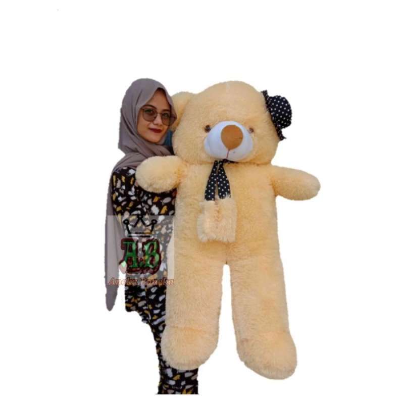 Promo Boneka Teddy Bear Teddybear Syal Jumbo 1 Meter Real Besar Murah ...