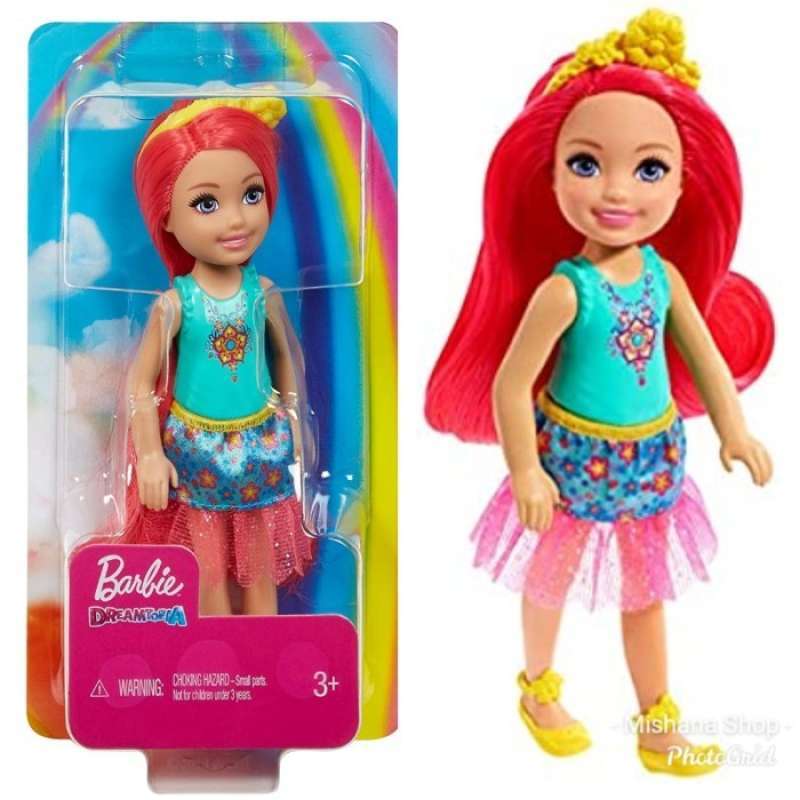 Promo Boneka Barbie Mattel Chelsea Sprite Dreamtopia Blue Red Hair Atau ...