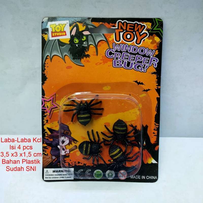 Promo Mainan Prank Laba Laba Plastik Besar Dan Kecil Diskon 36% Di ...