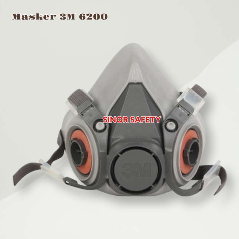 Promo Original Masker 3m 6200 Double Respirator Half Face Safety Gas Kimia Diskon 33% Di Seller ...