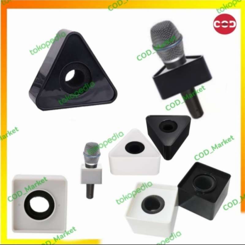 Promo Promo- Triangle Abs Mic Flag Microphone Interview Square Cube ...