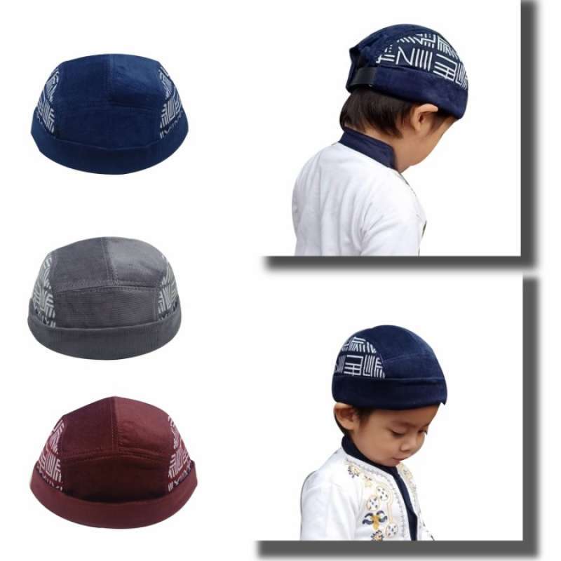 Jual Topi Peci Miki Hat Bahan Corduroy Premium Topi Muslim Anak Di ...