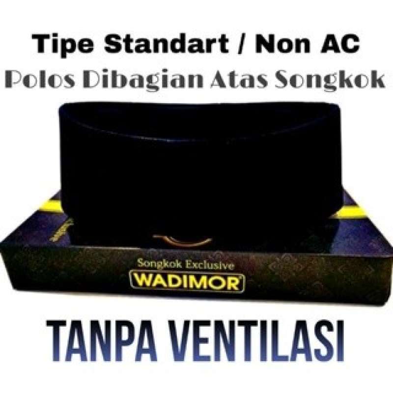 Jual Songkok Wadimor Ac Hitam Polos Songkok Bludru T9 Kopyah Hitam Ac ...