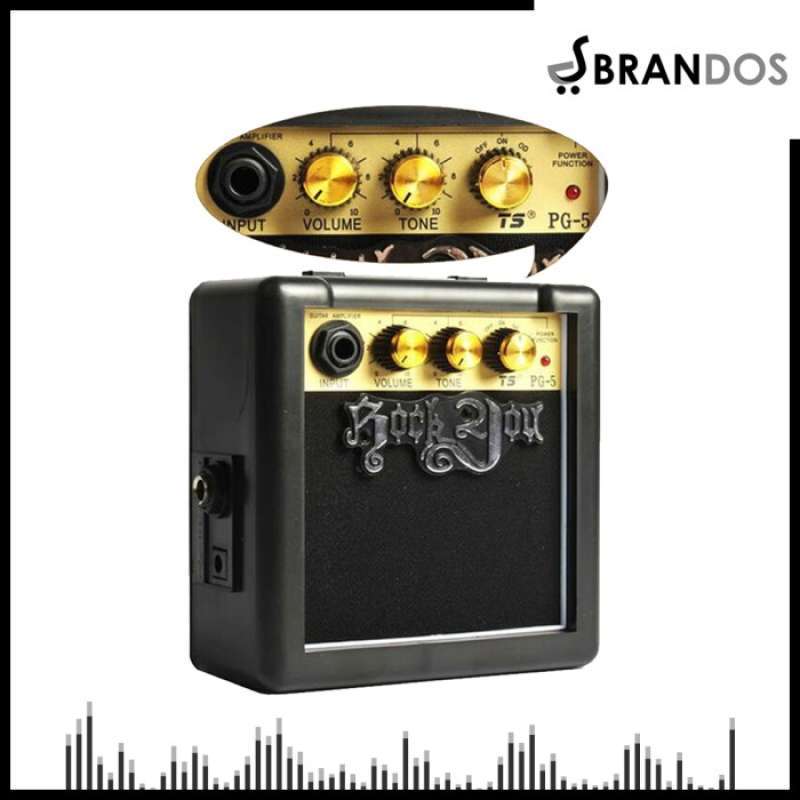 Promo Amplifier Gitar / Mini Ampli Gitar Elektrik Dan Akustik Rock You ...