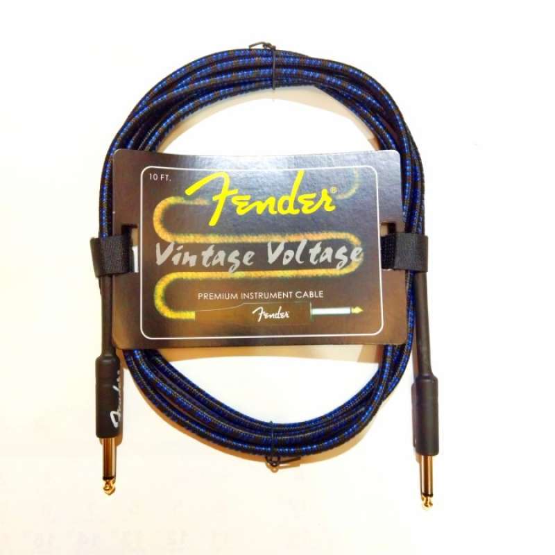 Promo Kabel Jack Gitar Fender Vintage Voltage Panjang 3 Meter - Hitam ...