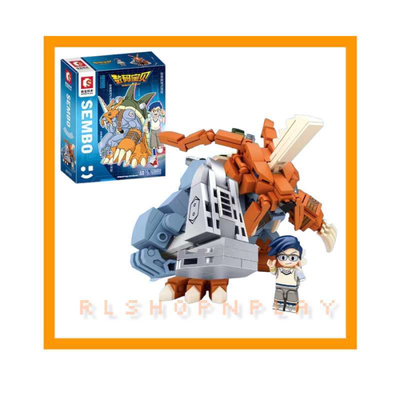 Promo Sembo Bricks Digimon Adventure Taichi Greymon Yamato Sora Joe ...