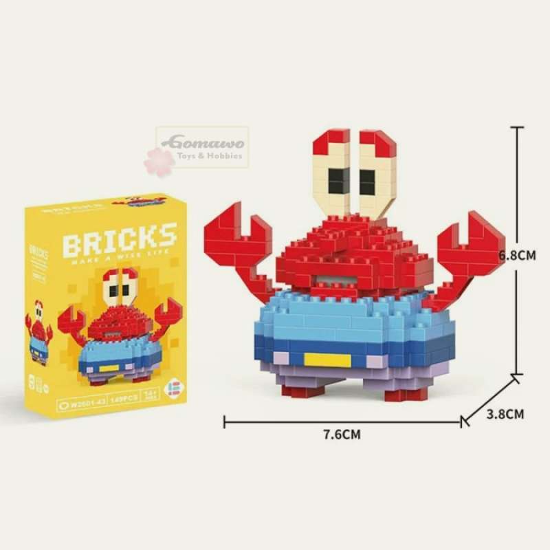 Promo Mainan Mini Block Spongebob Squidw..ard Patrick Balok Susun ...
