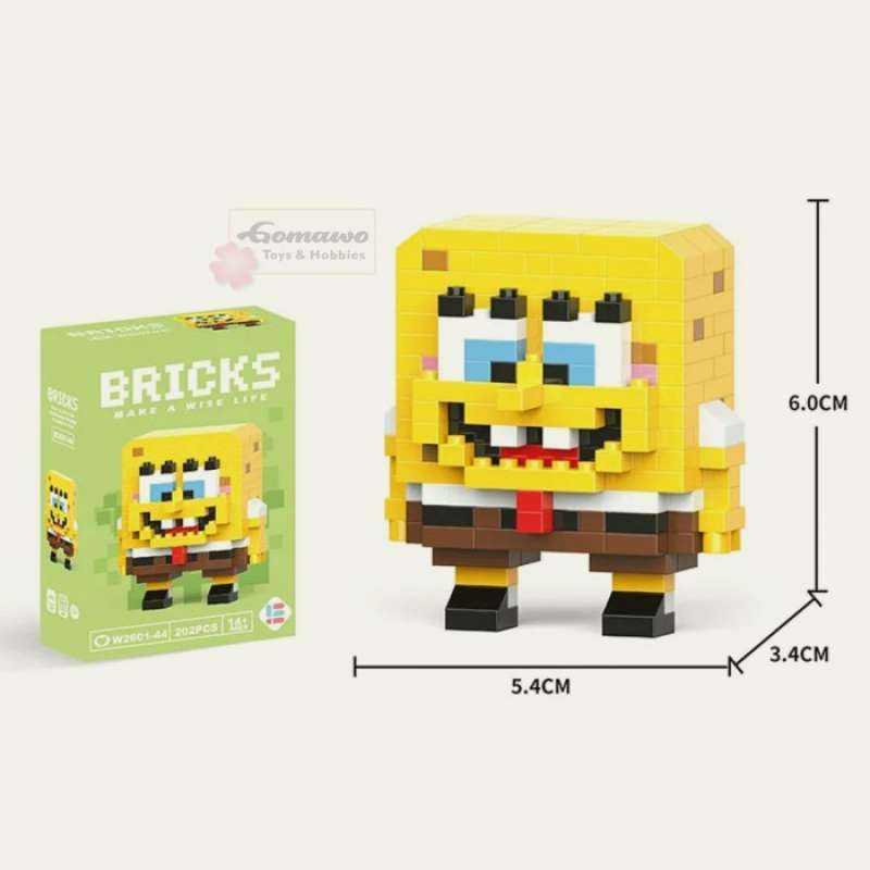 Promo Mainan Mini Block Spongebob Squidw..ard Patrick Balok Susun ...