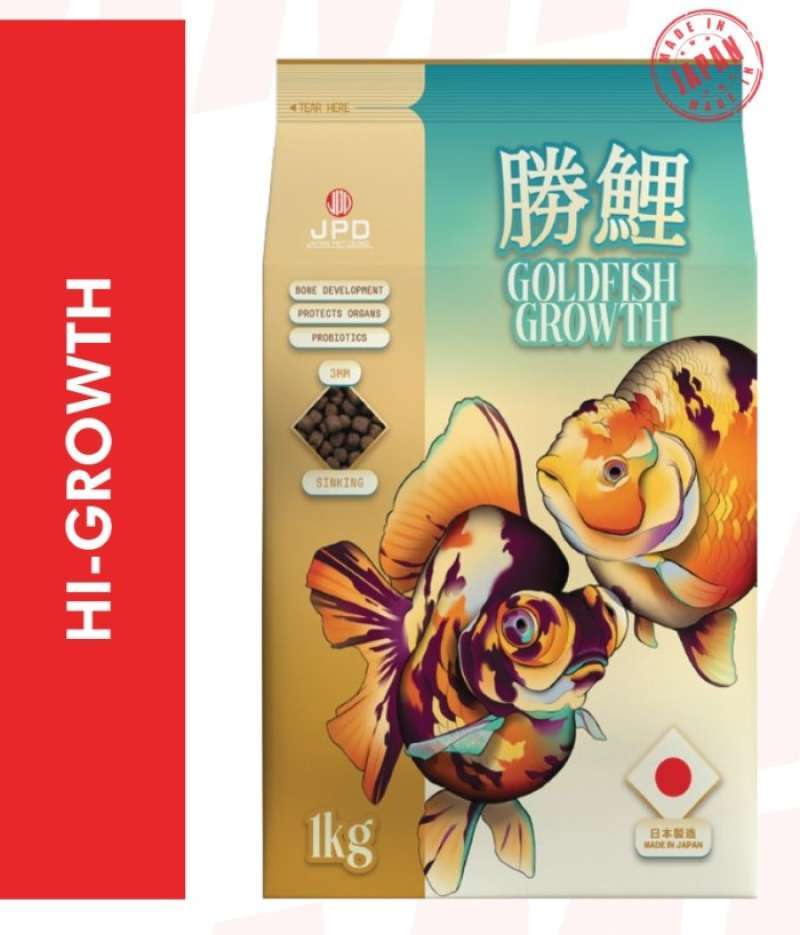 Jual Pelet Ikan Koki Hi Grow Bulky Jpd Goldfish Growth Premium Sinking ...