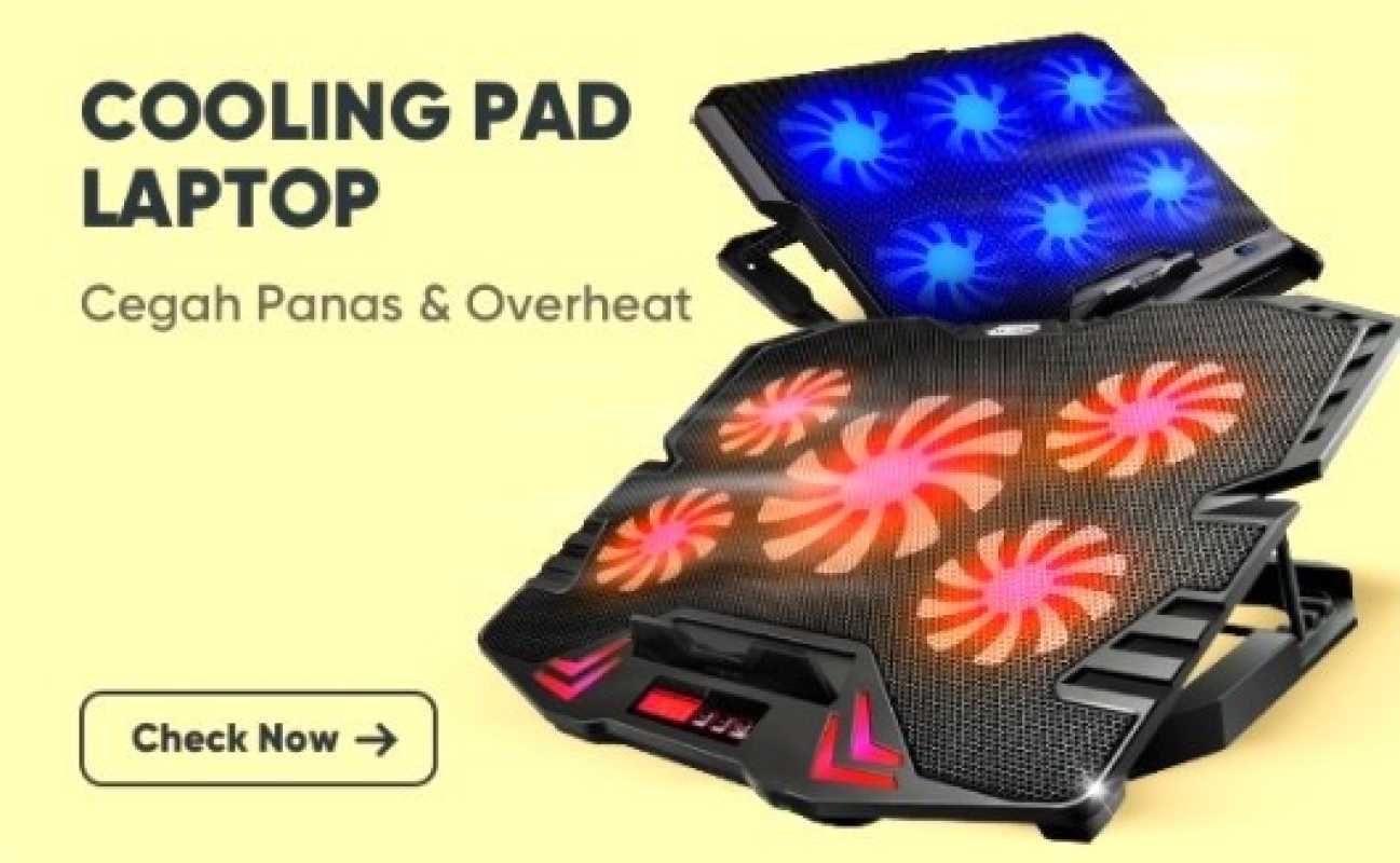 Jual Cooling Pad Laptop Pendingin Laptop Cooler Fan 5 Kipas - Q100 Fix ...