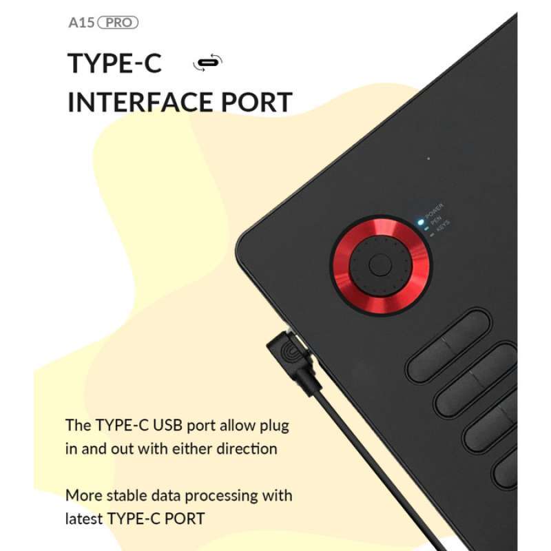 Jual Veikk A15 Pro Graphic Pen Tablet 8192 Pressure Windows Mac Alt A50 ...