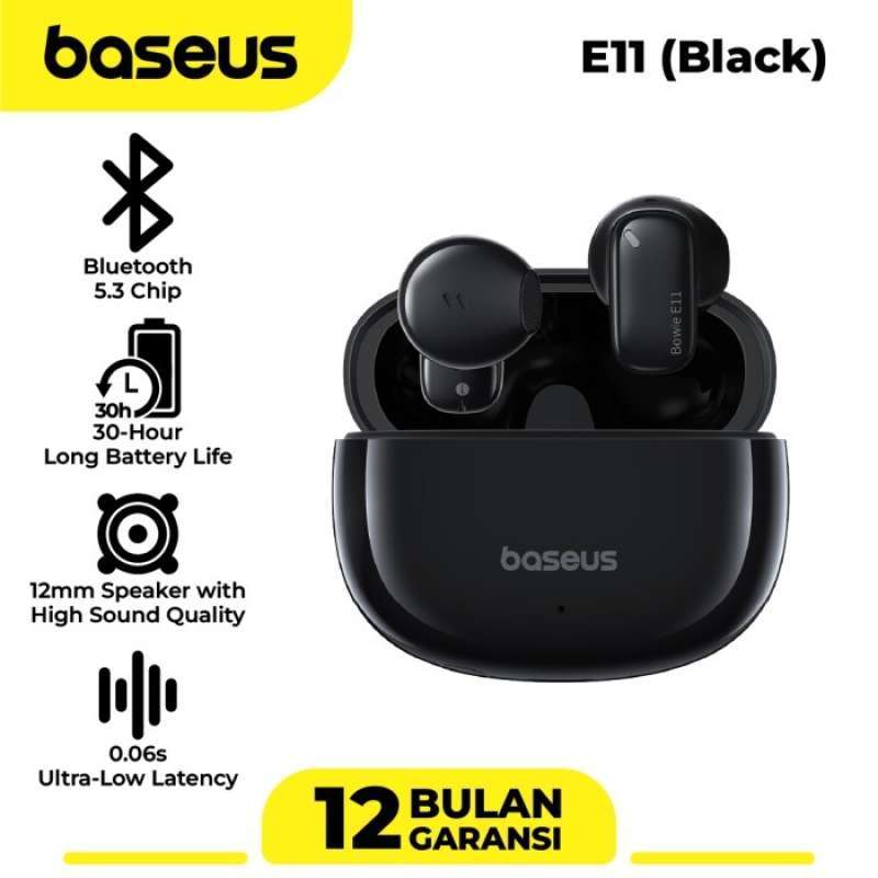 Promo Baseus E11 True Wireless Bluetooth Earphone Tws Mini Earbuds ...