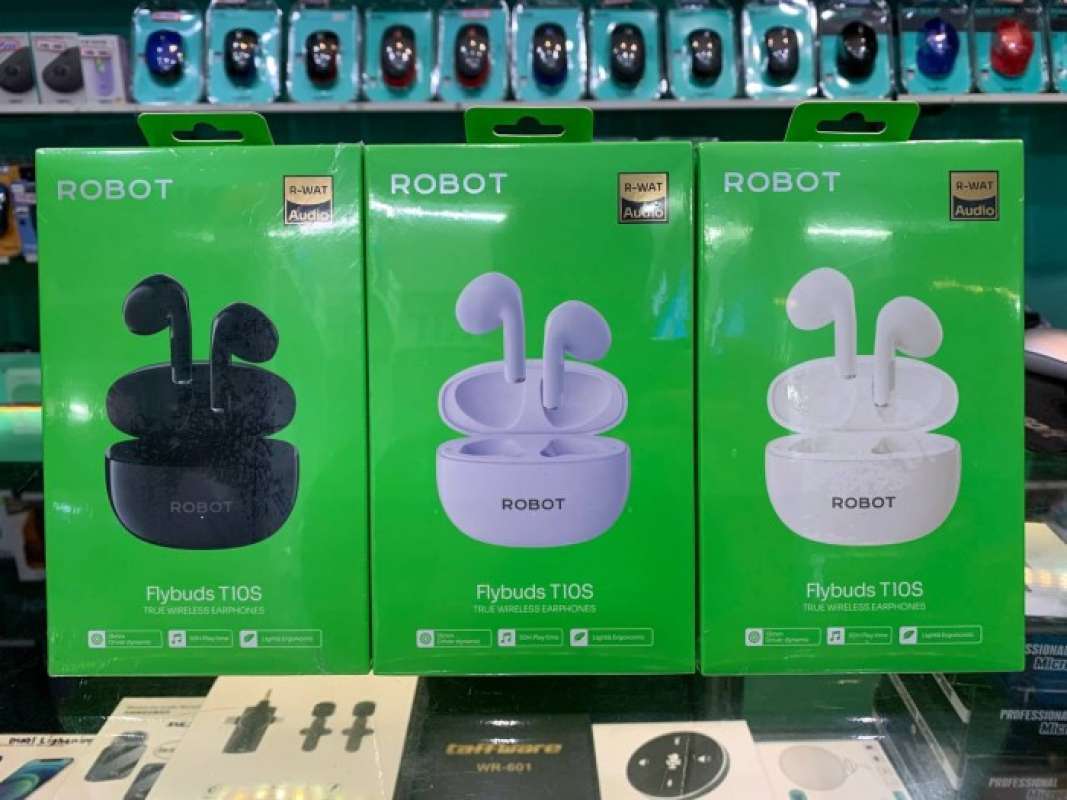 Promo Robot Tws Flybuds T10s Semi In Ear Wireless Earbuds Bluetooth 5.3 ...