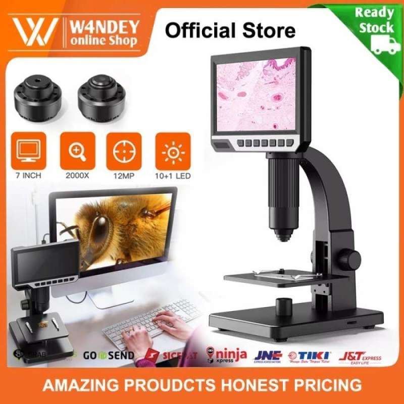 Promo Digital Microscope Inskamp 315 Zoom 2000x Layar 7 Inch 12mp ...