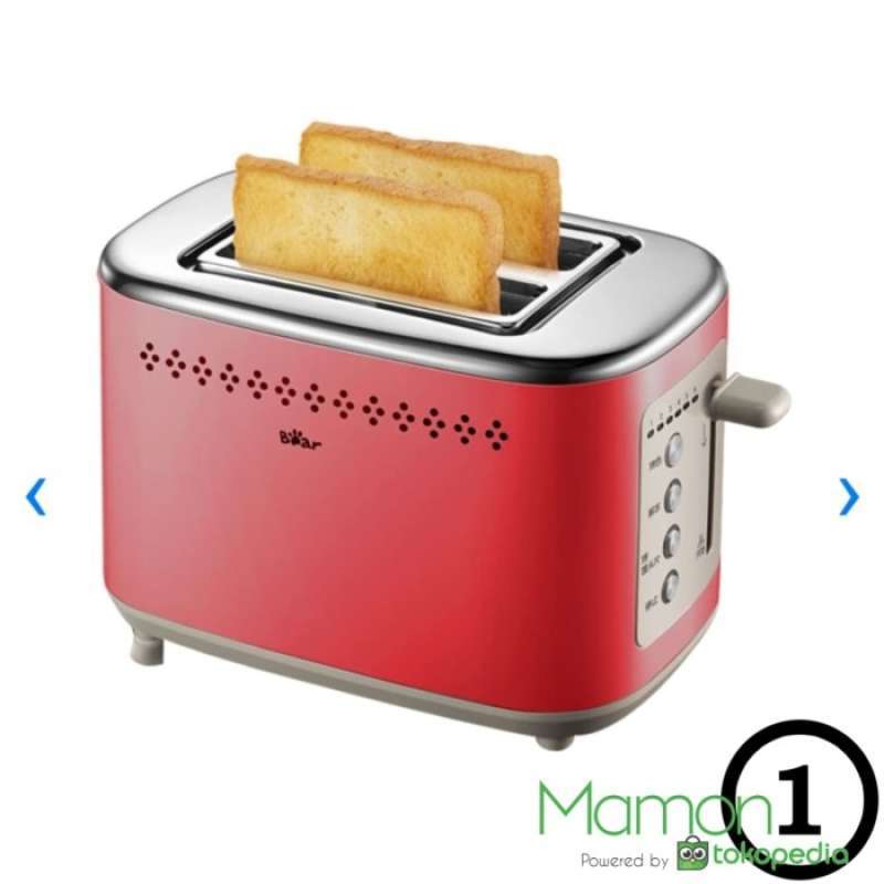 Promo Pemanggang Roti Bear Toaster 2 Slice 730 W - Merah Diskon 23% Di ...