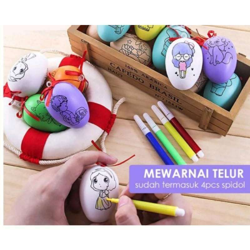 Promo Mainan Edukasi Anak Mewarnai Telur Coloring Egg Diskon 10% Di ...