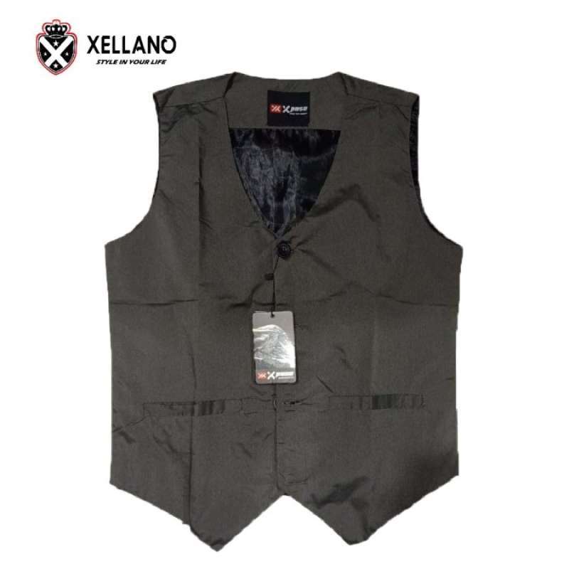 Jual Jas Rompi Pria / Daleman Jas Pria Slimfit Formal Pria - Xl Abu ...