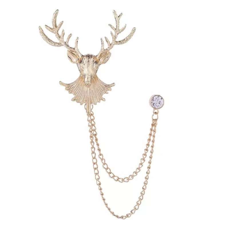 Jual Lapel Pin Bros Jas Kepala Rusa - Pin Lencana Deer Aksesoris Jas ...