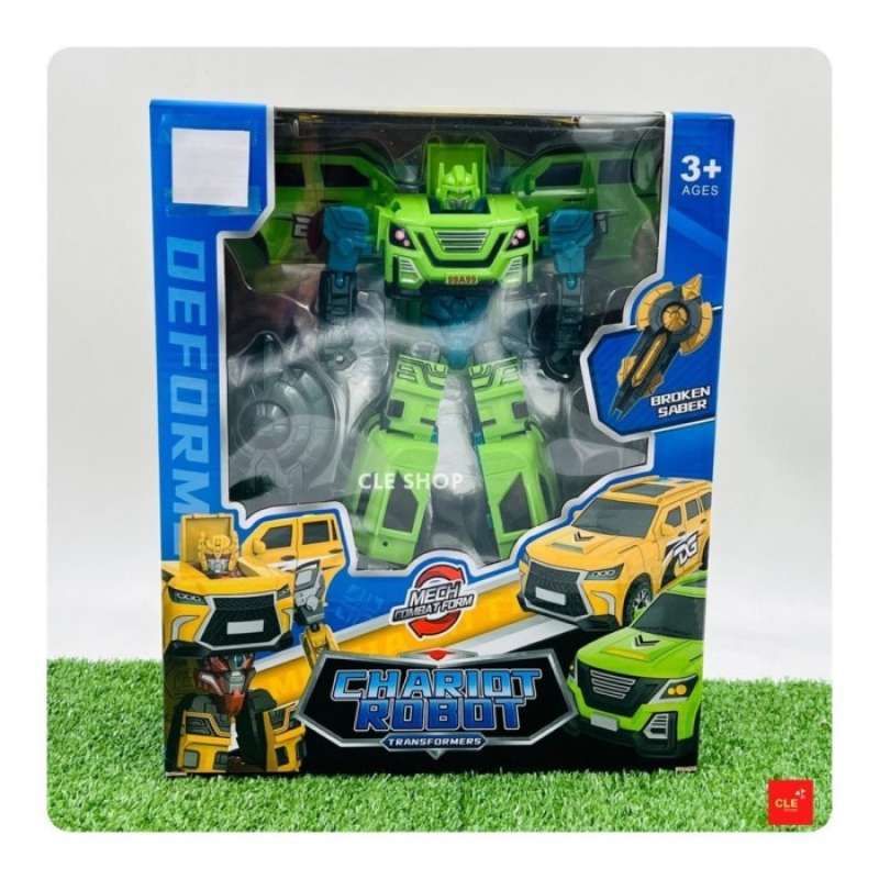 Promo Mainan Robot Optimus Dan Bumble Bee Transformer Chariot Robot ...