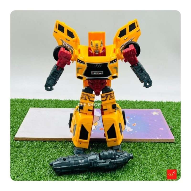 Promo Mainan Robot Optimus Dan Bumble Bee Transformer Chariot Robot ...