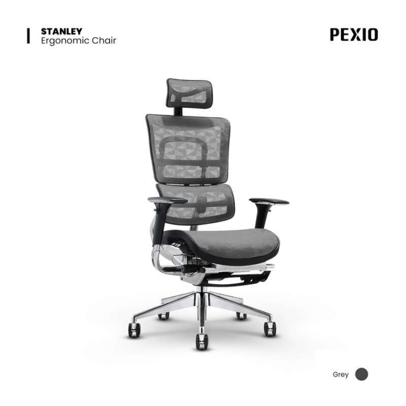 Promo Pexio Stanley Kursi Kantor Ergonomis Hitam Terbaik Diskon 1% Di ...