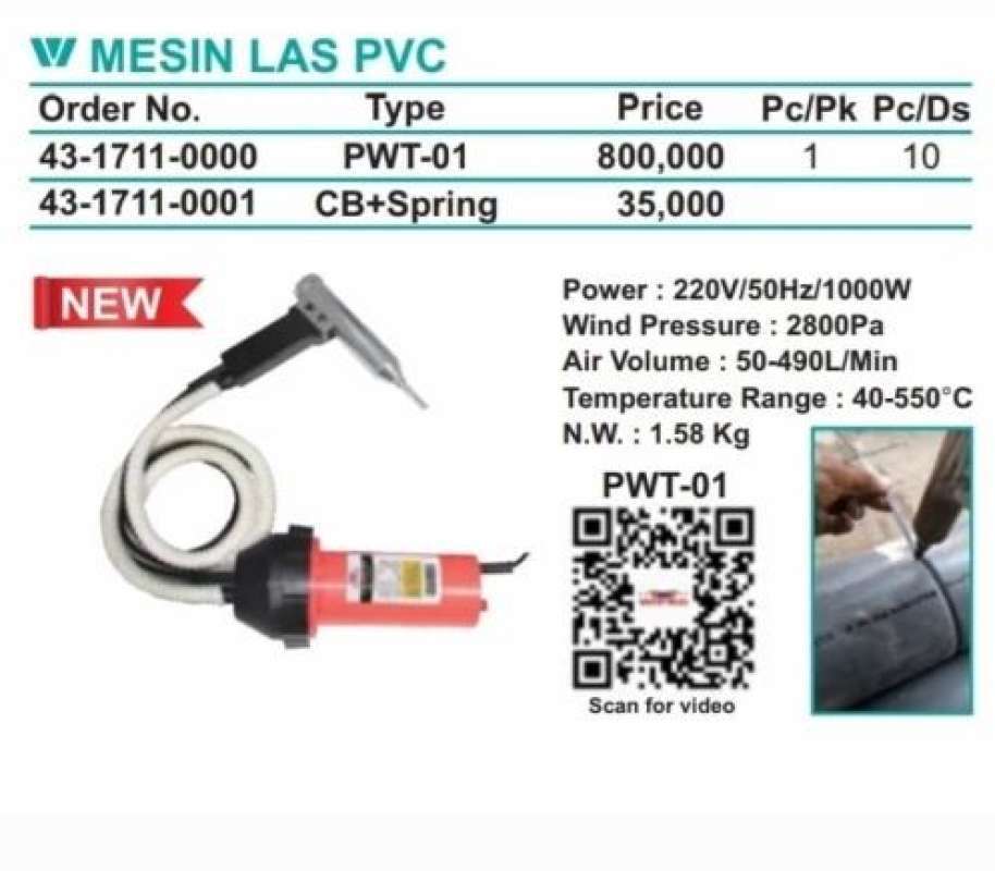 Promo Mesin Las / Pemanas Pipa Pvc Welding Machine Perkakas Tool Nankai ...
