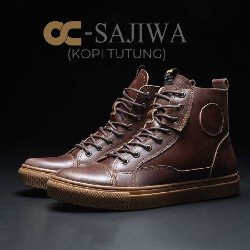 Jual Sepatu Kulit Booth Pria Odoncibaduyut Oc - Sajiwa - Koneng 44 Di ...