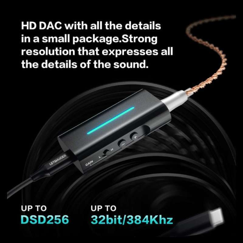 Jual Letshuoer Dt03 / Dt 03 Portable High Resolution Lossless Dac Amp ...