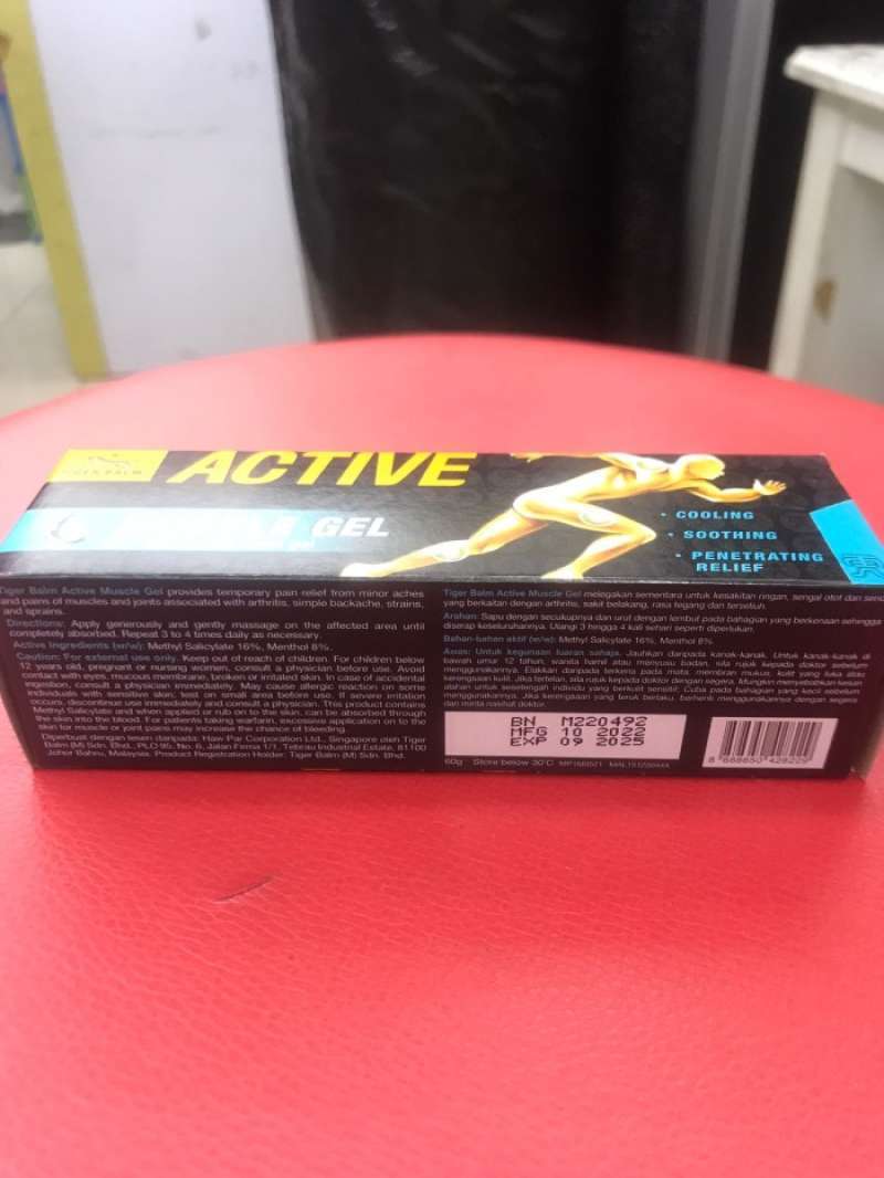 Promo Tiger Balm Active Muscle Rub Gel Pain Relief Cream Pereda Nyeri ...