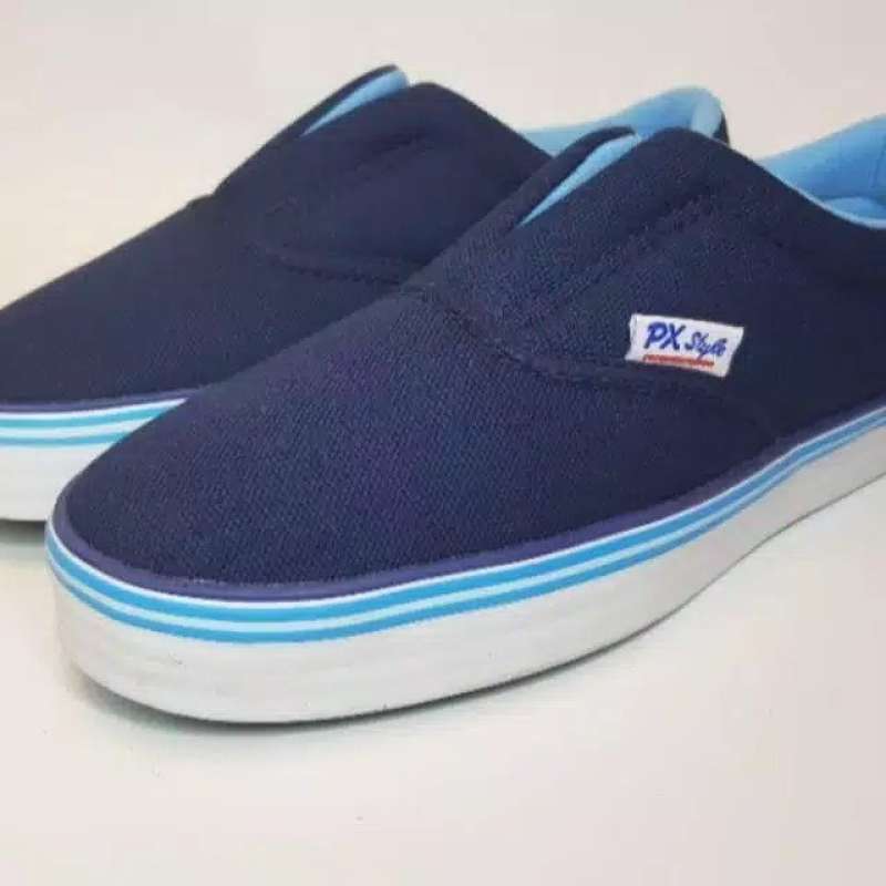 Jual Sepatu Px Style 128/sepatu Slip On Kanvas/sepatu Kerja - 42 Hitam ...