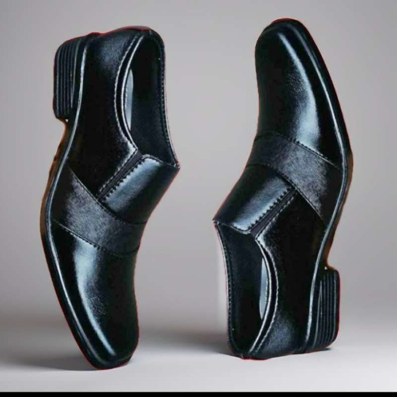 Jual Sepatu Pria Pantofel Murah Big Size/jumbo 44.45.46.47 - Hitam#1 44 ...