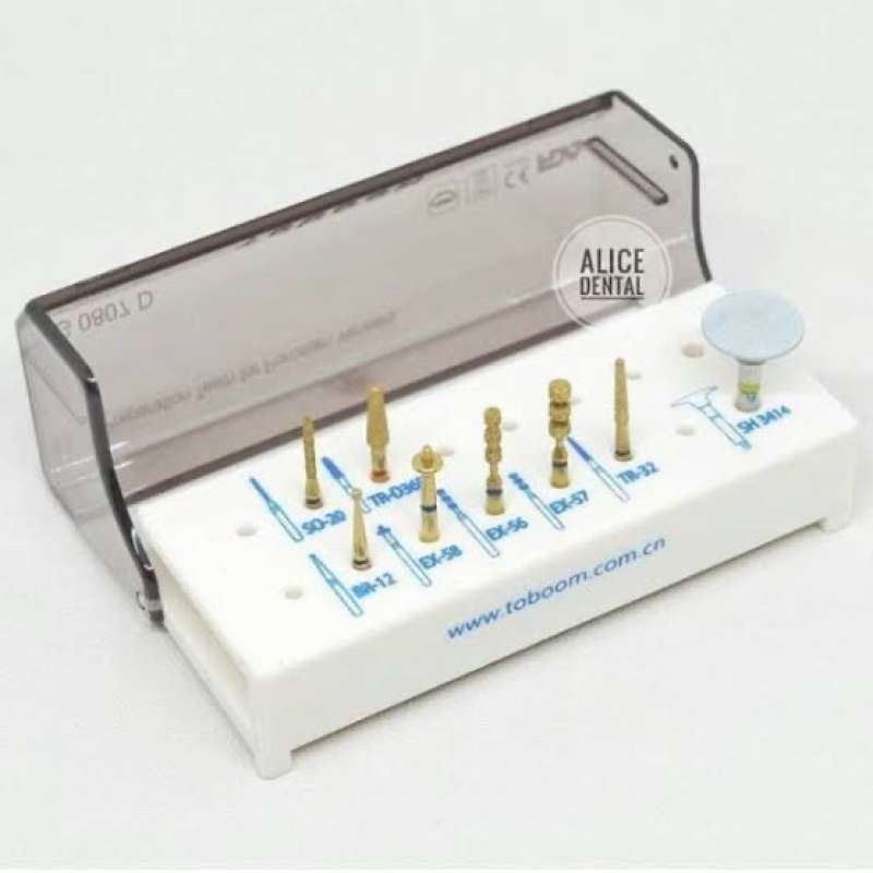 Promo Dental Bur Kit Veneer Set Gold Series Toboom Preparasi Veneer ...