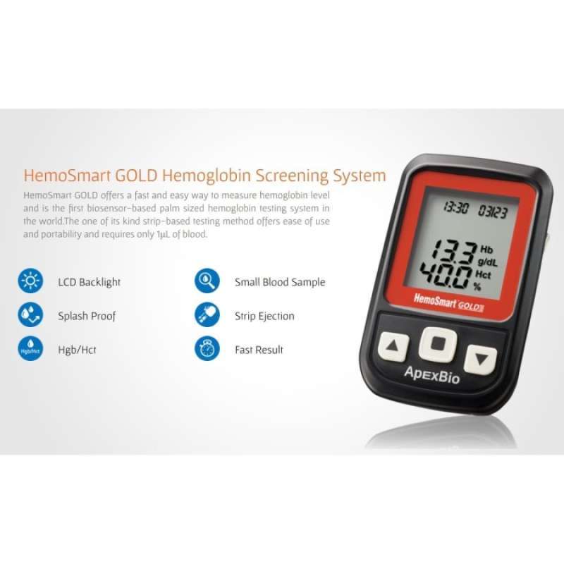 Promo Alat Cek Hemoglobin Hb Apexbio Hemosmart Gold Hemoglobine Meter ...