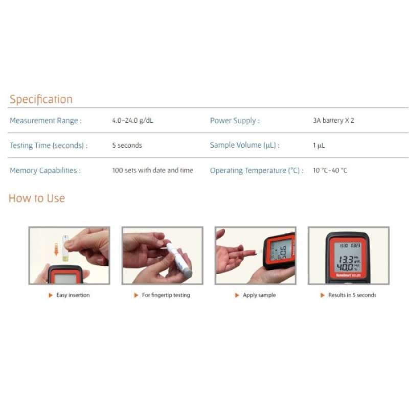 Promo Alat Cek Hemoglobin Hb Apexbio Hemosmart Gold Hemoglobine Meter ...