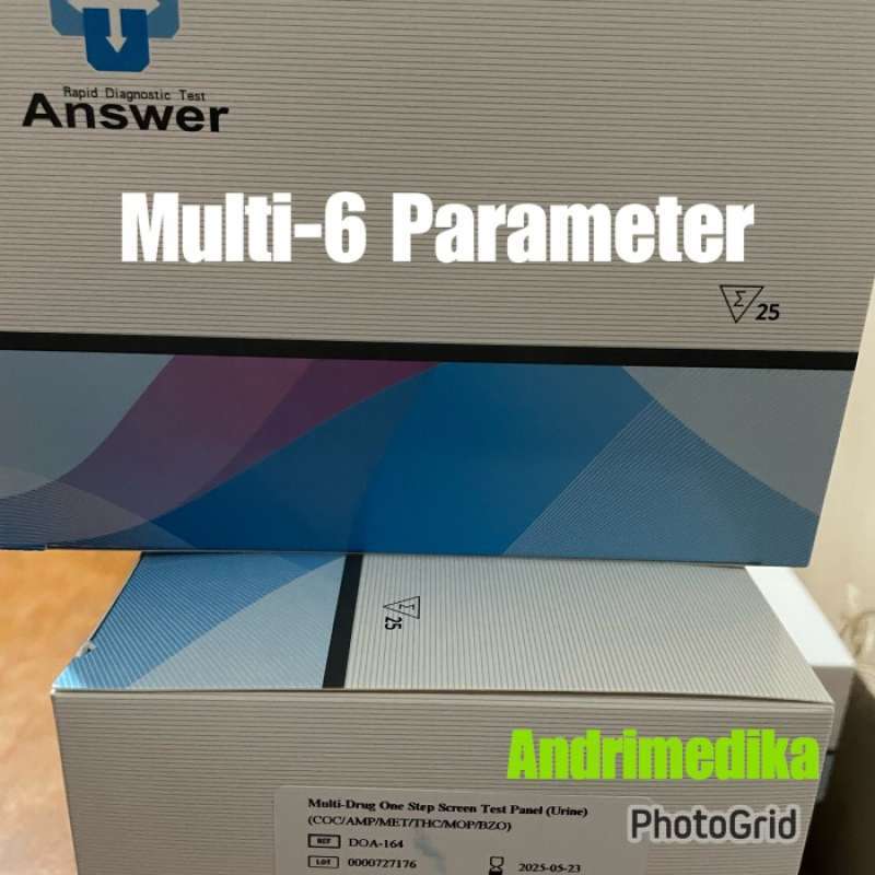 Promo Tes Drug Multi-5 Panel Answer Isi 25 Test Diskon 23% Di Seller ...